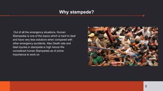 Design thinking ppt on human stamepede solution | PPTX