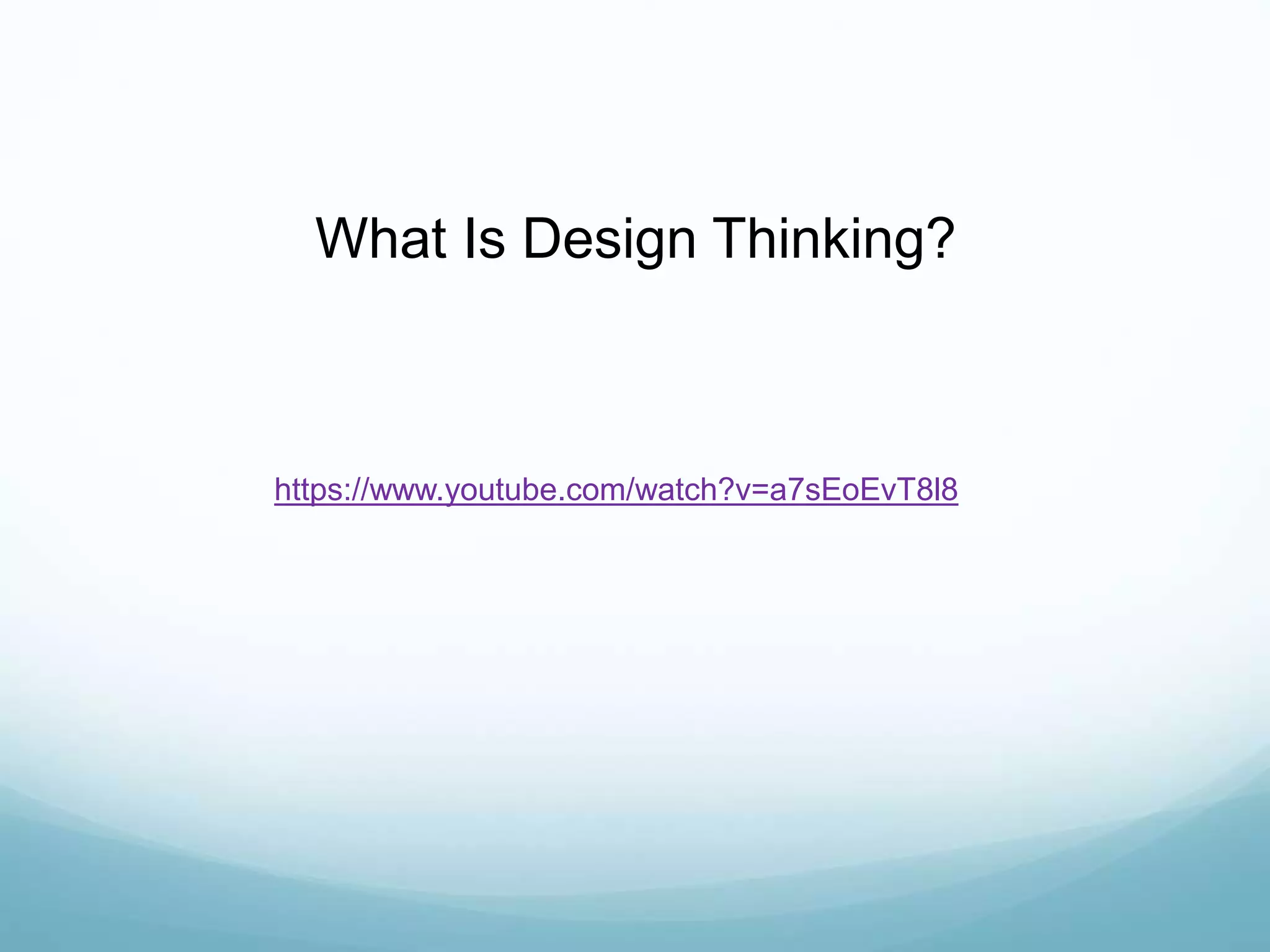 Design thinking presentation | PPTX