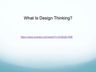Design thinking presentation | PPTX
