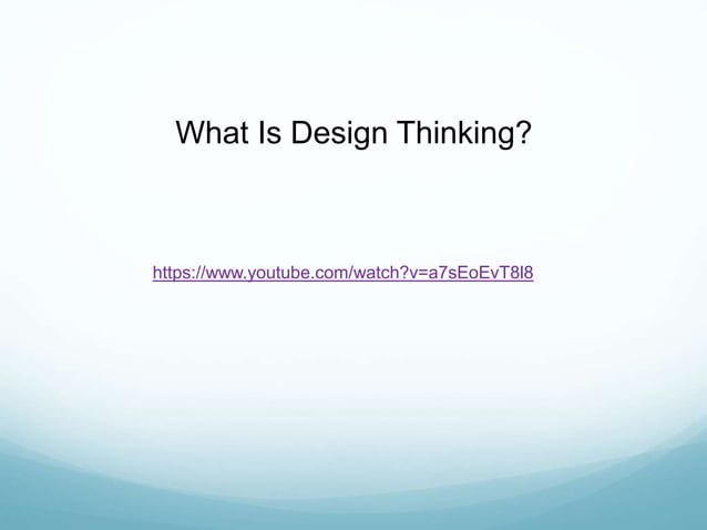 Design thinking presentation | PPT