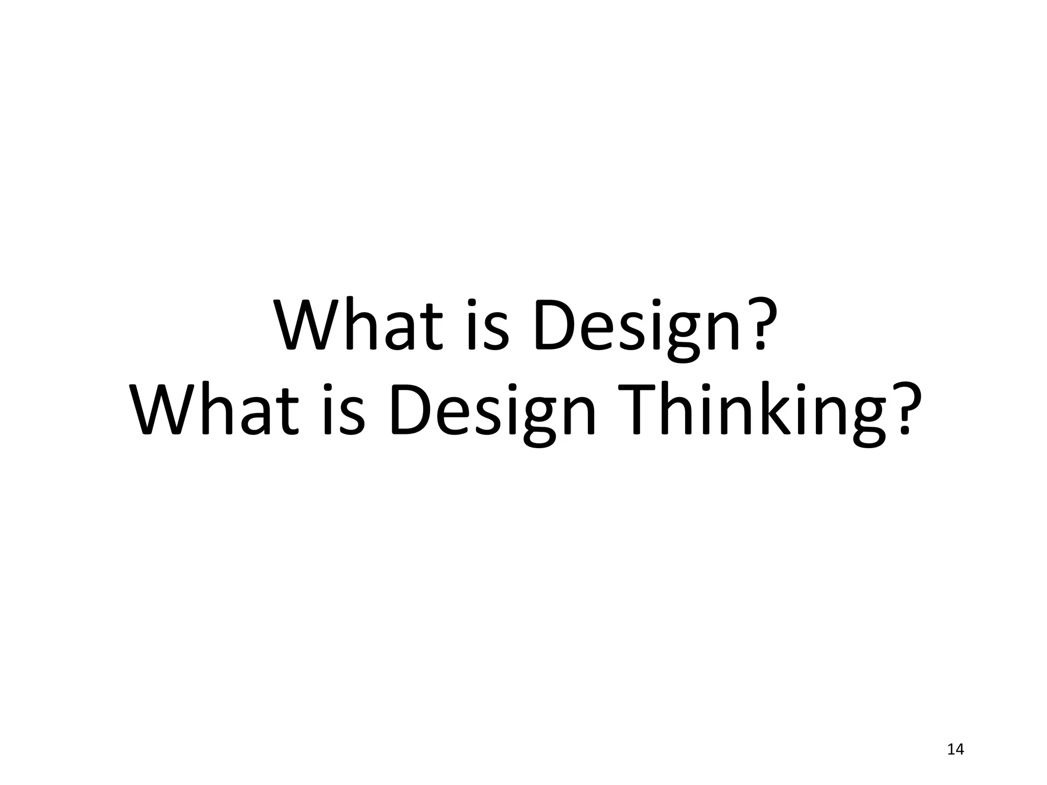 Design Thinking & Project Management (June 2016) | PPT