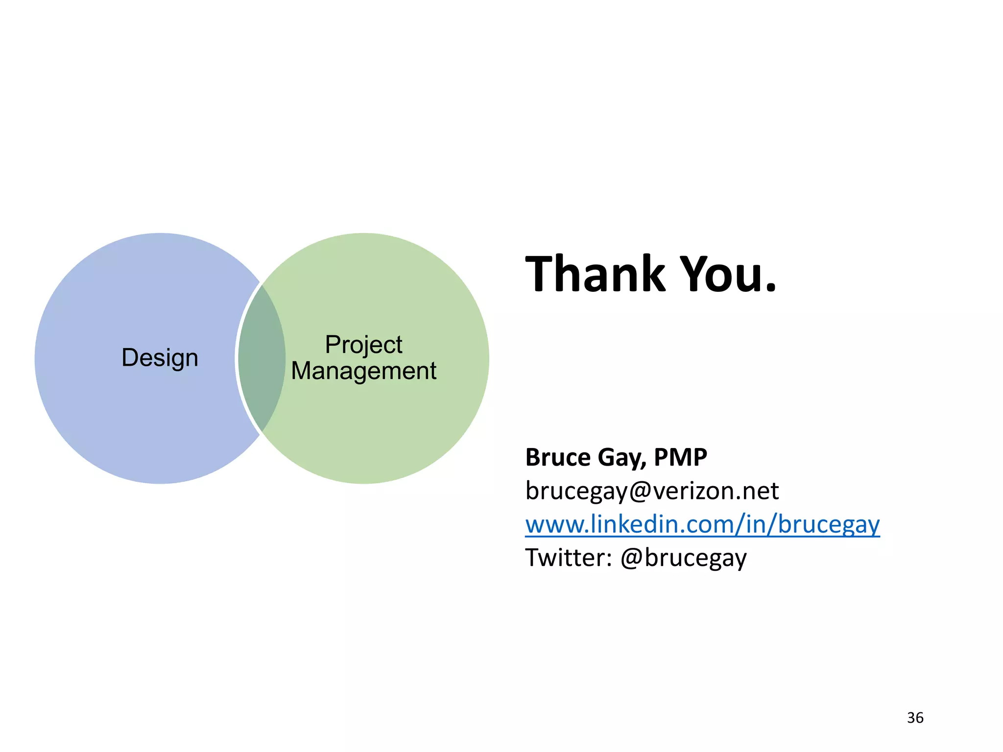 Design Thinking & Project Management (June 2016) | PPT