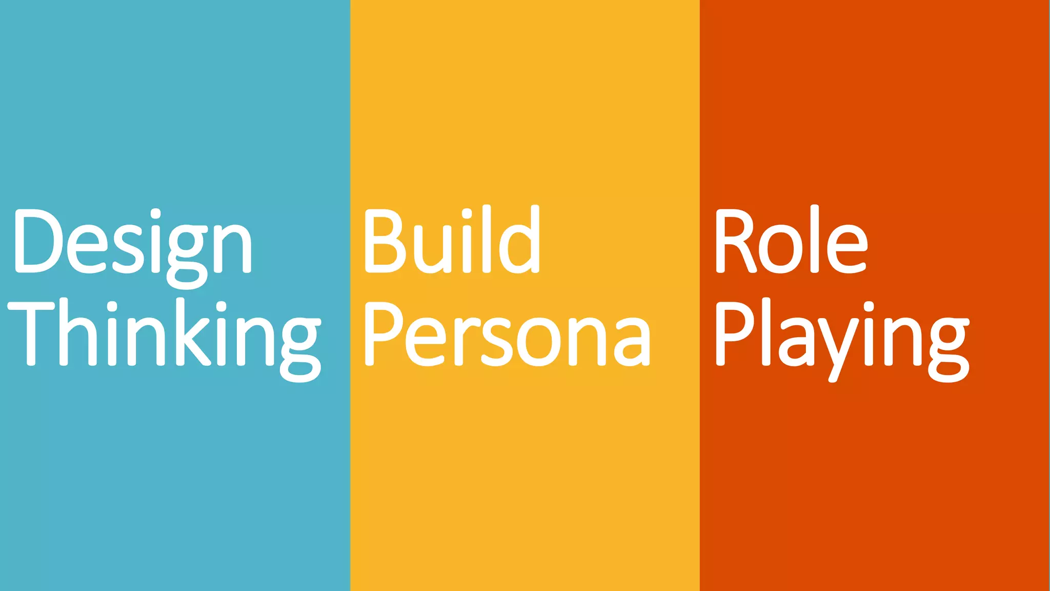 Design thinking and Role Playing | PDF