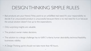 Design Thinking simple rules | PPT