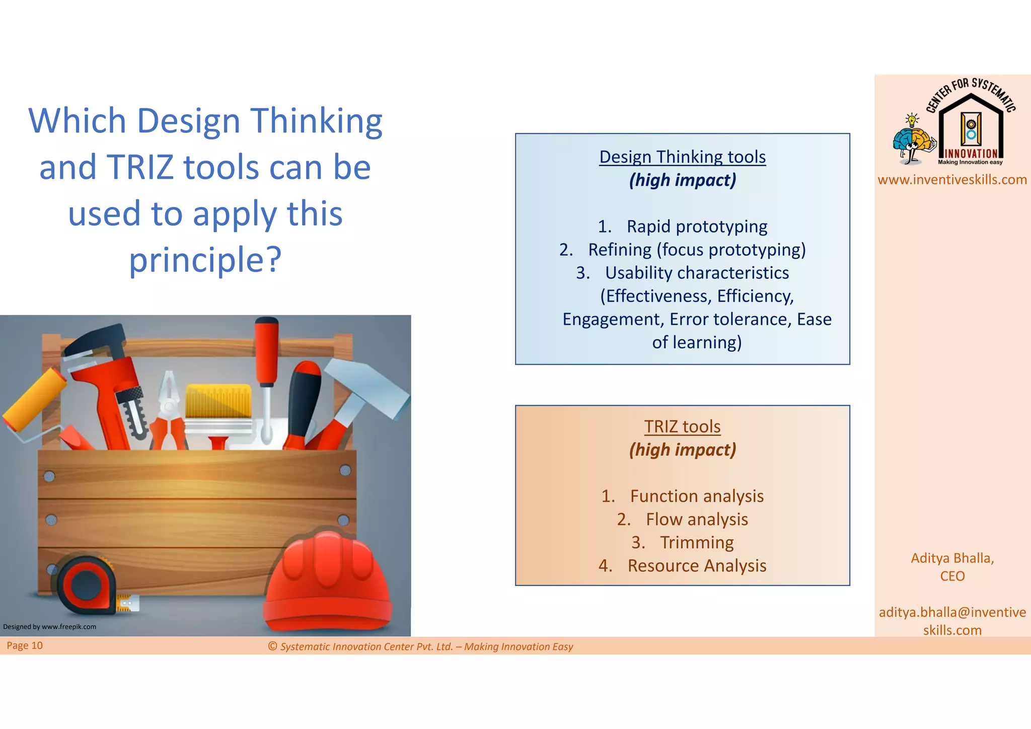 Design Thinking Skills and the TRIZ connection | PDF