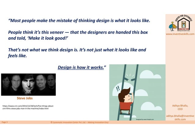 Design Thinking Skills and the TRIZ connection | PDF