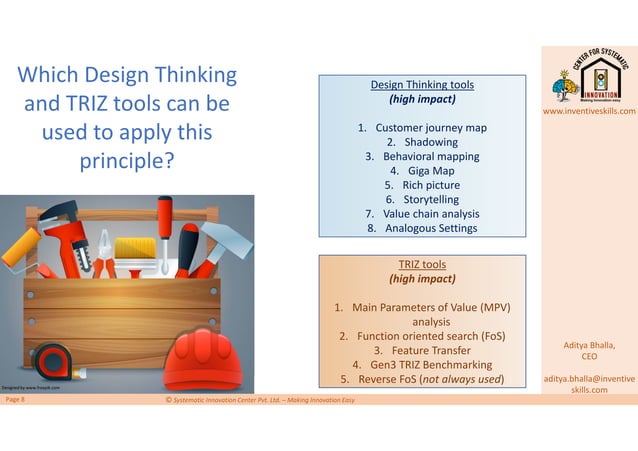 Design Thinking Skills and the TRIZ connection | PDF