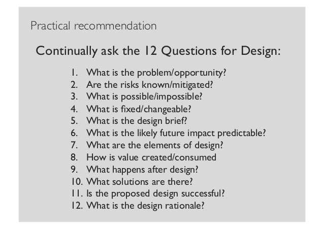 Design Thinking - Creativity, Manifesting and Ethics