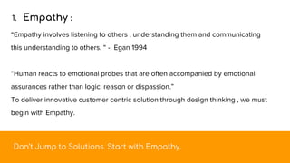 Design Thinking : The 5 Stage Process | PPTX