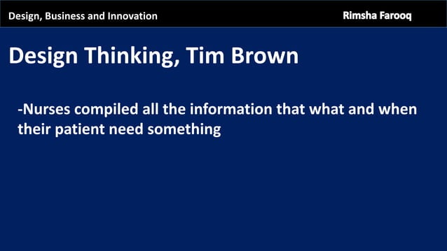 Design thinking, tim brown | PDF | Healthcare Industry | Industries
