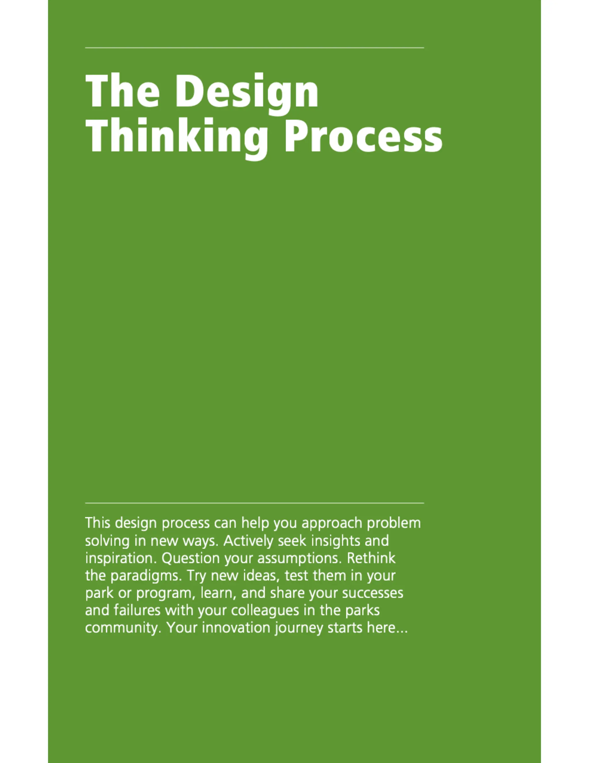 Design Thinking Toolkit Tool That Use To Design Work Pdf