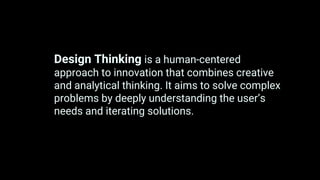 Design Thinking : An Introduction for Engineering Students | PDF