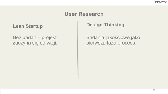 Design Thinking vs Lean UX Startup | PPTX | Startups | Business