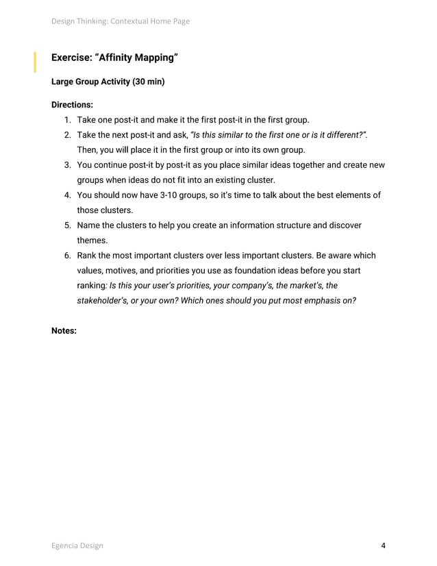 Design thinking worksheet | PDF