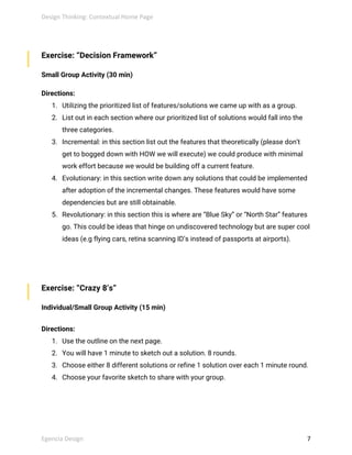 Design thinking worksheet | PDF