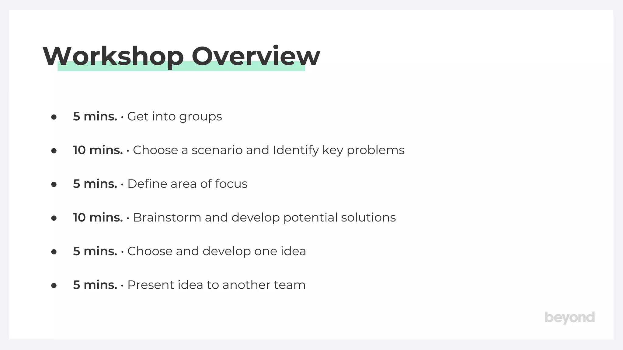 Design thinking workshop & Agile HR introduction | PDF