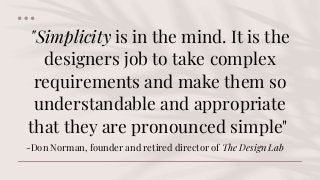 Design Tips for Simplicity | PPT