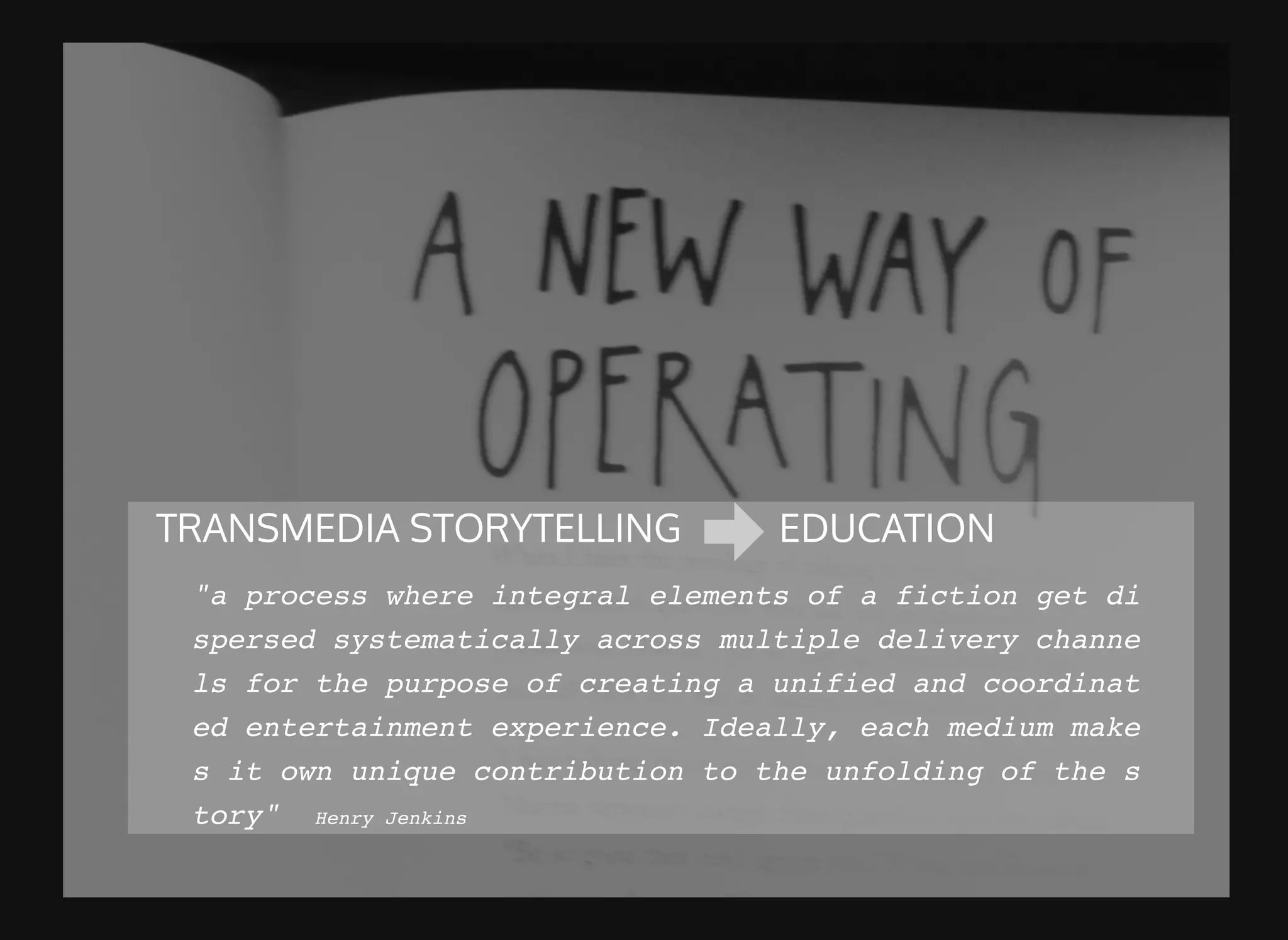 Design of a Transmedia Project targeted to Language Learning | PPT