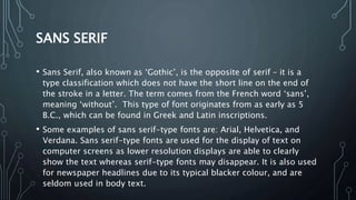 Design and type terms explained | PPT