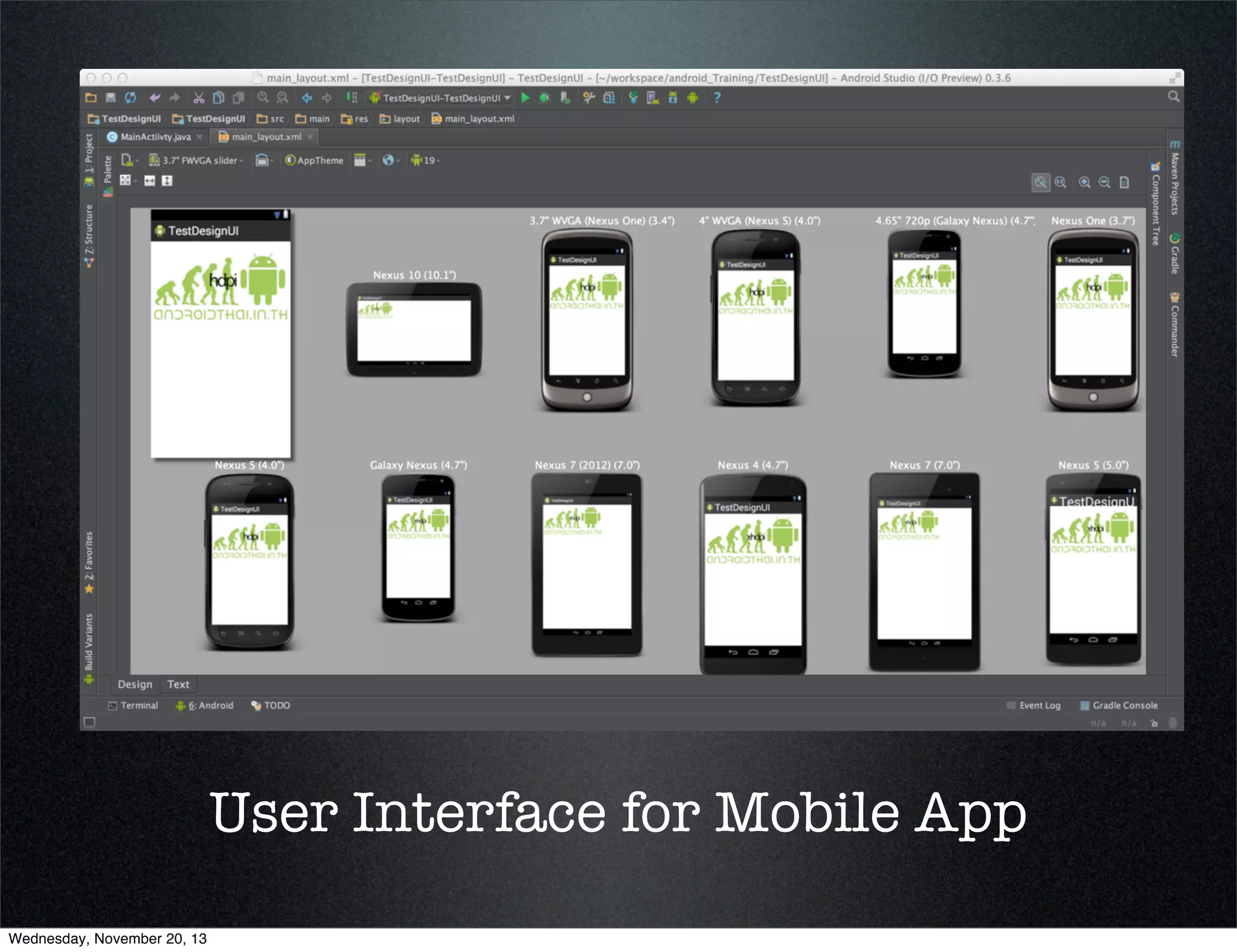 Design Multiple Screen android | PPT