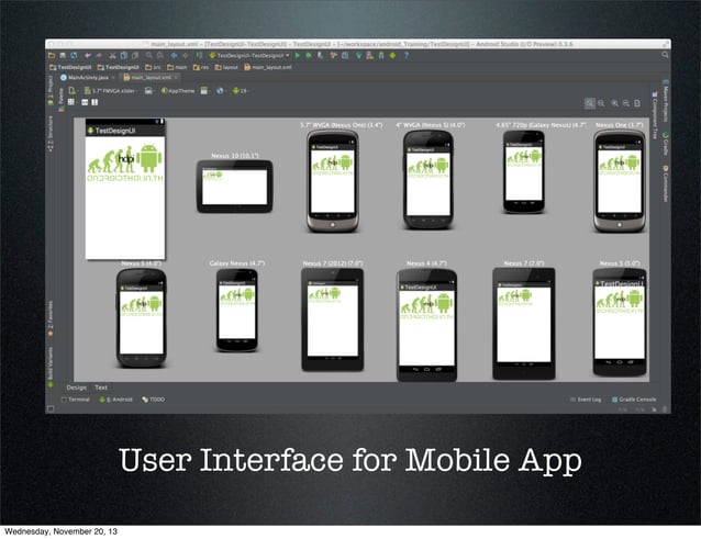 Design Multiple Screen android | PPT
