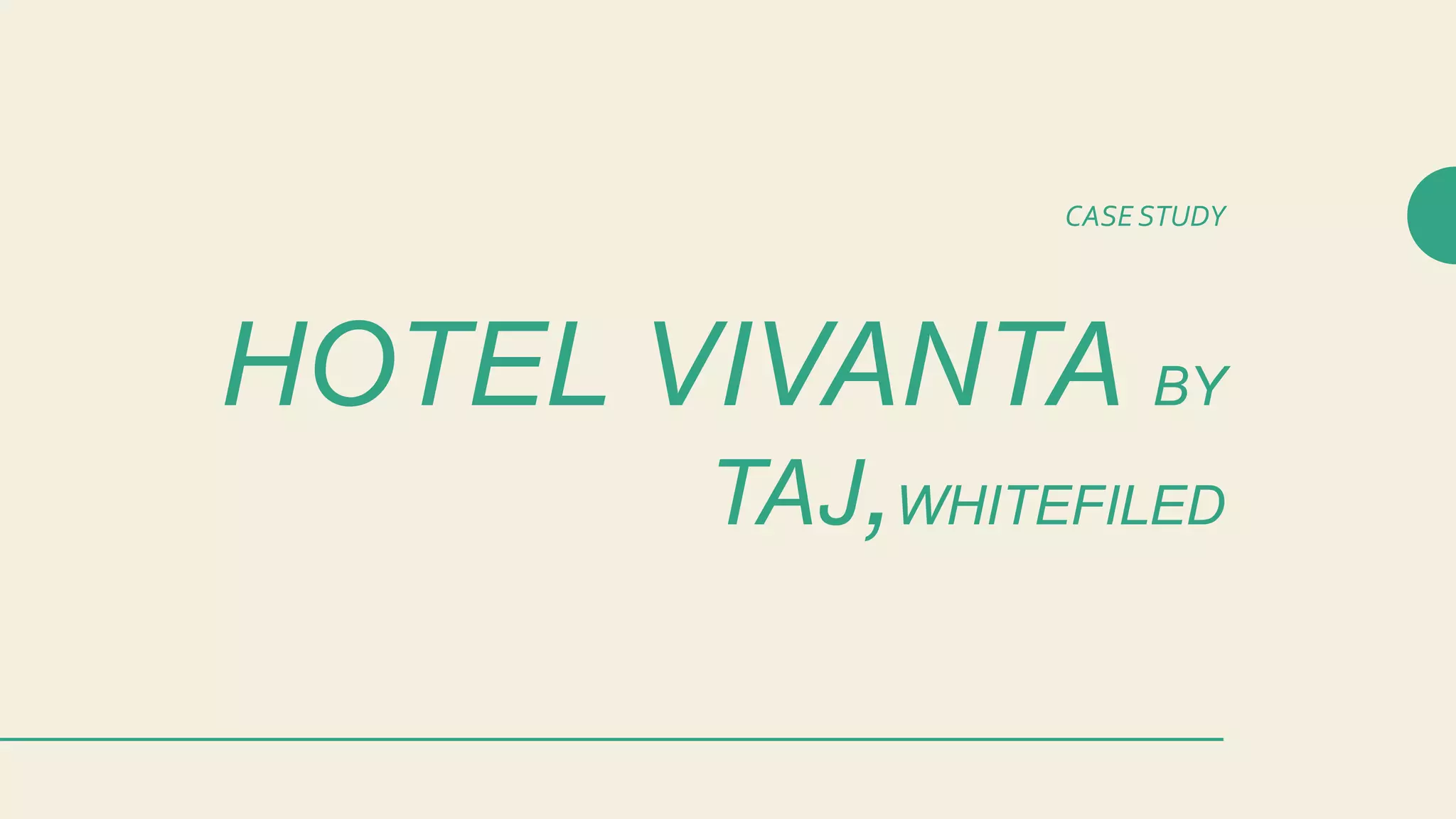 5 Star Hotel Case study | PPTX