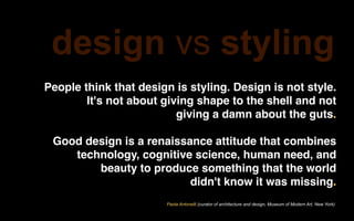 Design Vs Styling | PDF