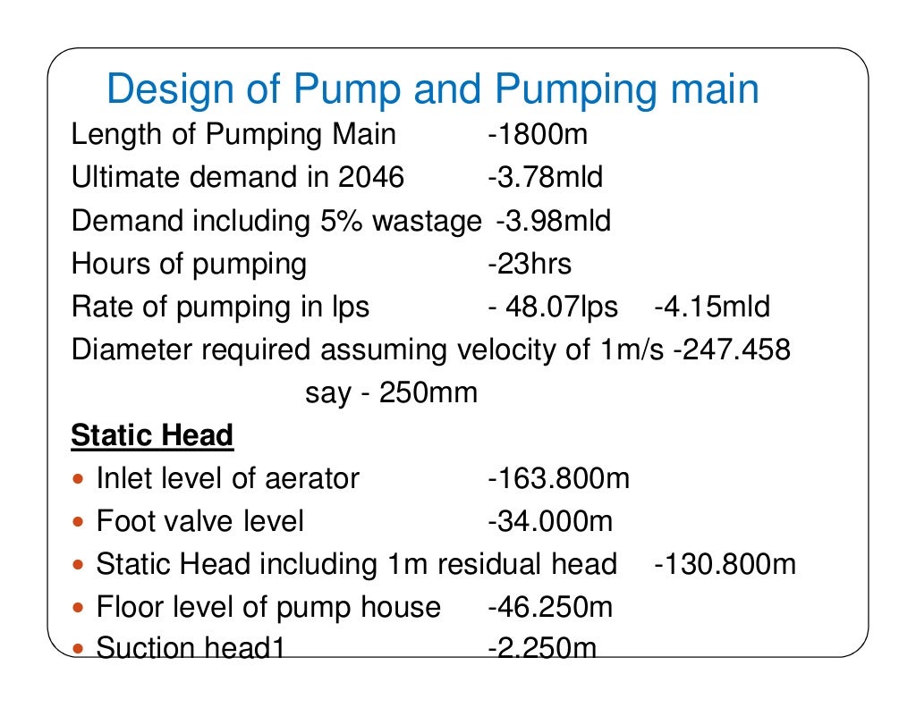 Design water supply scheme