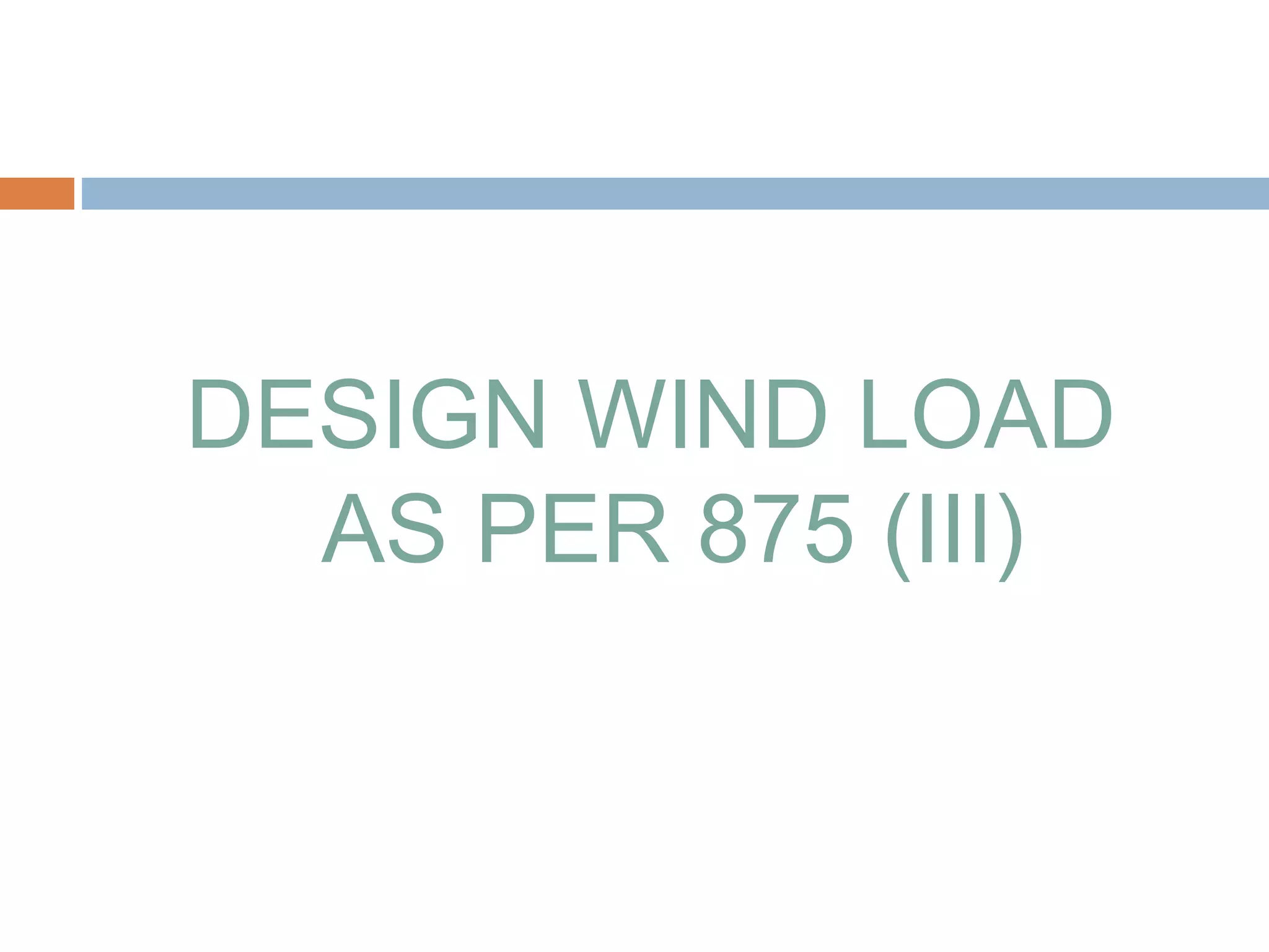 Design wind load | PPTX