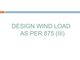 Design wind load | PPTX