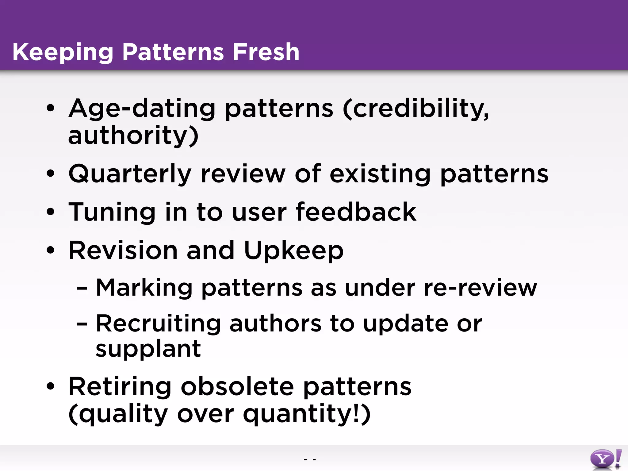 Designing with patterns in the real world | PDF