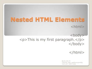 Design your first website using HTML | PPTX