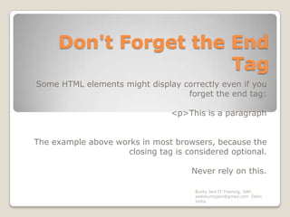 Design your first website using HTML | PPTX