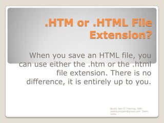 Design your first website using HTML | PPTX