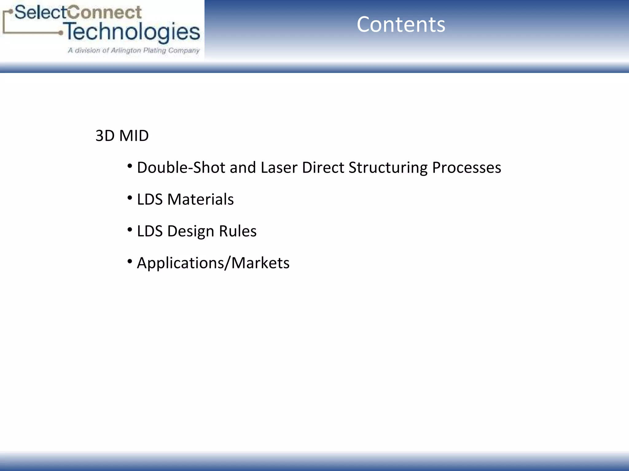 Design Your Next Generation Product Using 3 D Lds Mid | PPT