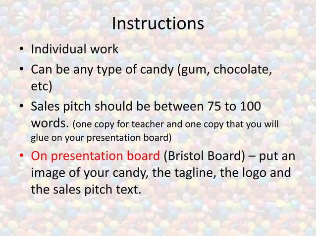 Design your own candy! | PPT