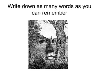 Design your own word memory experiment | PPT