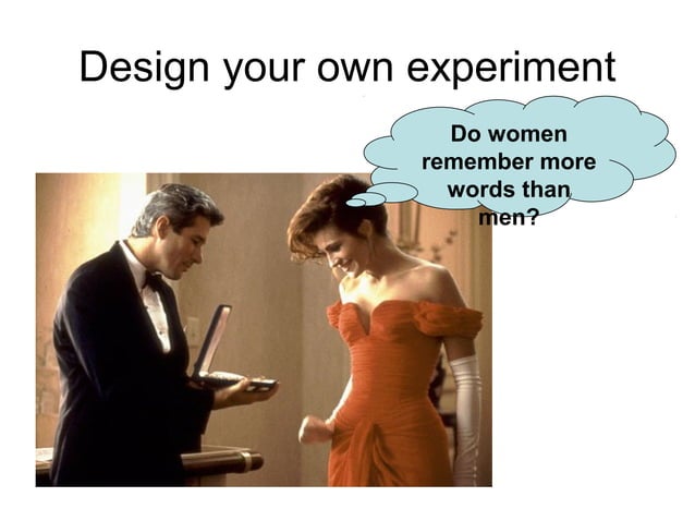 Design your own word memory experiment | PPT