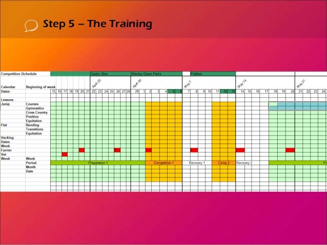 Design your training program