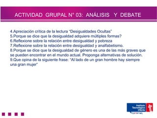 Desigualdad de genero - Sesión 04 - 05 | PPT