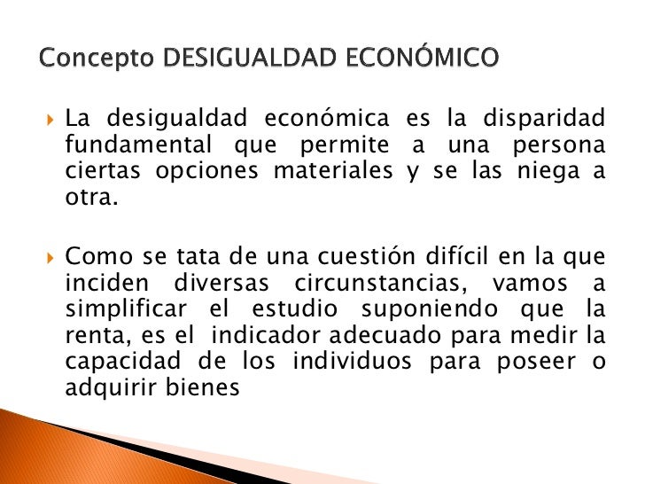 Desigualdad economica