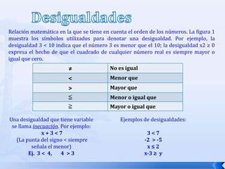 Desigualdades e inecuaciones | PPTX