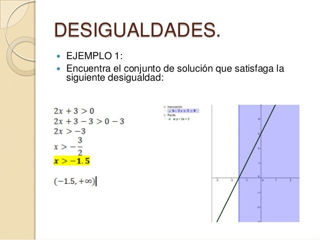 Desigualdades e intervalos calculo.