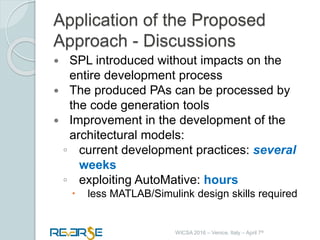 Introducing Software Product Lines in Model-Based Design Processes: an ...
