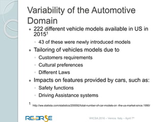 Introducing Software Product Lines in Model-Based Design Processes: an ...