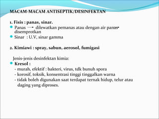 Desinfektansia dan-antiseptika1 | PPT