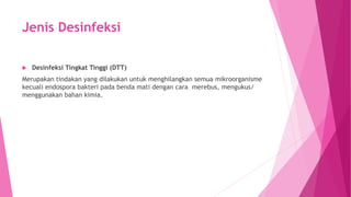 Desinfektasi peralatan kesehatan | PPTX