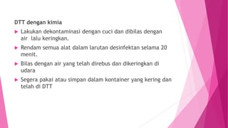 Desinfektasi peralatan kesehatan | PPTX