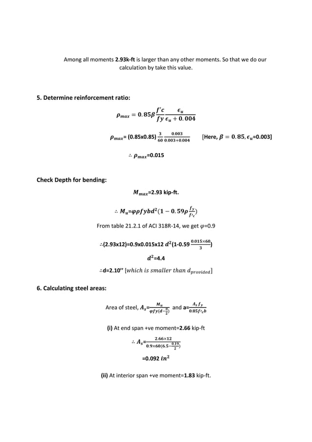 Design of reinforced concrete structures(one way slab)+with calculation.