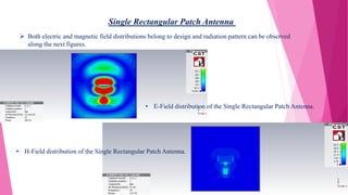 Desing of a rectangular patch antenna | PDF